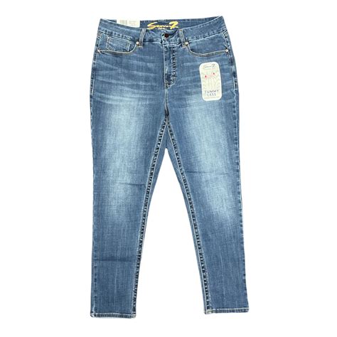 Seven7 Womens Tummyless High Rise Slimming Stretch Skinny Jeans