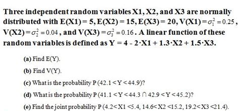 solved three independent random variables x1 x2 and x3 are