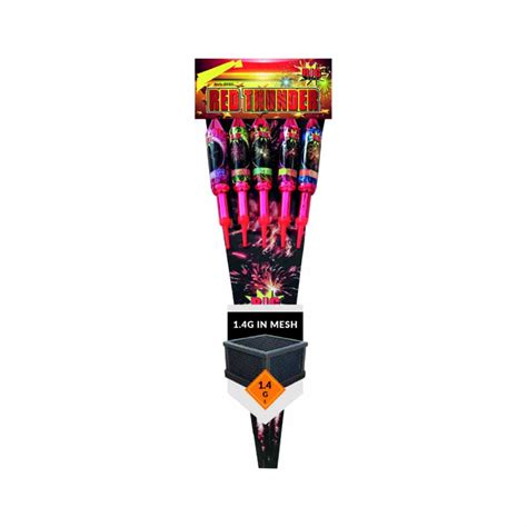 Premium Red Thunder Rockets For Sale Billys Fireworks