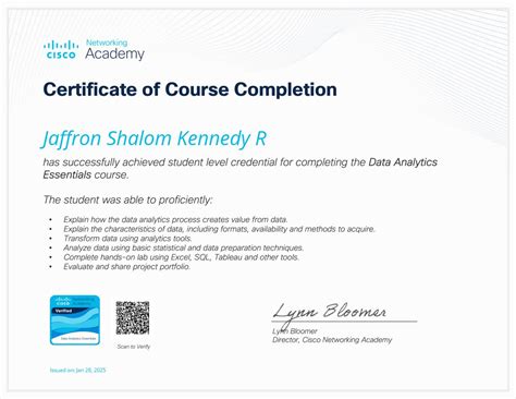 R Jaffron Shalom Kennedy On Linkedin Dataanalytics Ciscocertified Lifelonglearning Datascience