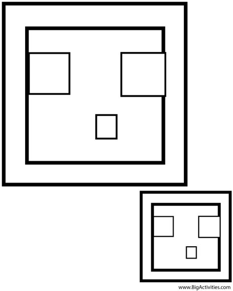 Minecraft Slime Coloring Pages