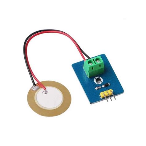 Taidacent Diy Ceramic Piezo Vibration Sensor Analog Vibration Sensor Piezoelectric Shock Sensor