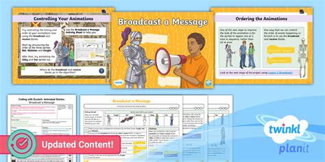 Y6 Coding With Scratch Animated Stories Broadcast A Message