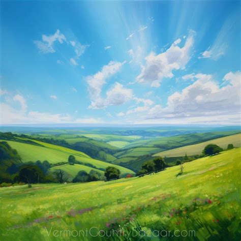 Classical Landscape Painting Digital Landscape Image For