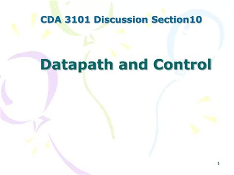 ppt datapath and control powerpoint presentation free download id