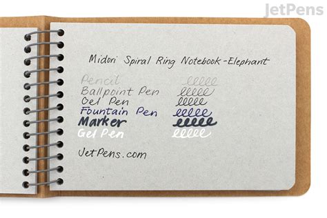 Midori Spiral Ring Notebook B7 Elephant