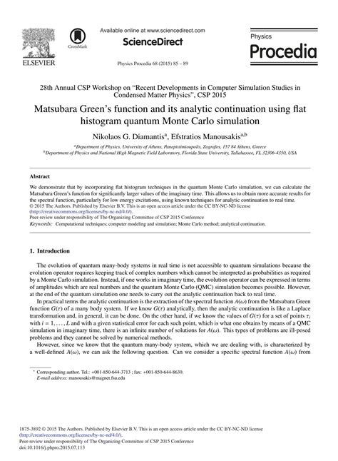 Solution Matsubara Green S Function And Its Analytic Continuation