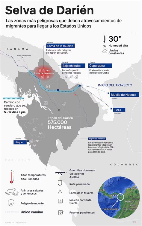 Atlas Entre Panamá Y Colombia Se Extiende El Tapón De Darién También