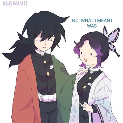 Giyuu X Shinobu Funny Demon Slayer Giyushino Giyushino Fanart Funny