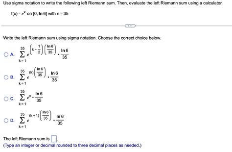 Solved Use Sigma Notation To Write The Following Left Chegg Com