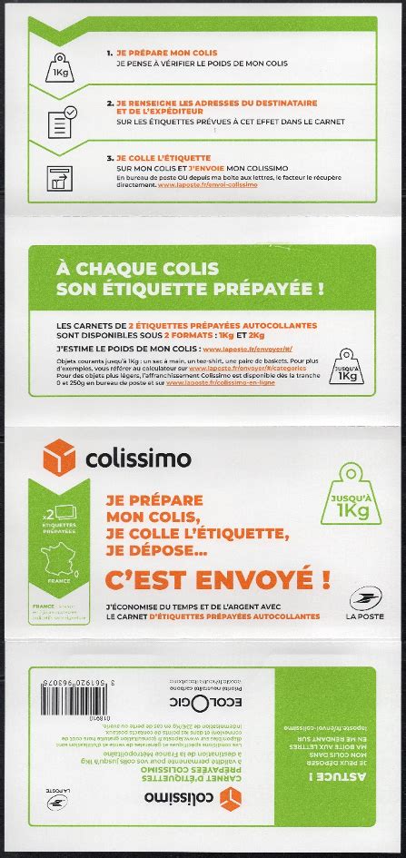 Les Nouvelles étiquettes Prépayées Colissimo