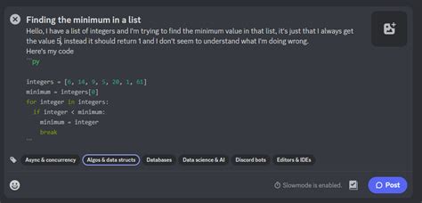 Python Discord Help Channels