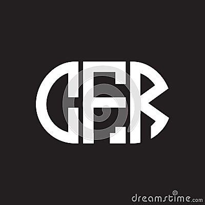 CFR Letter Logo Design On Black Background CFR Creative Initials Letter Logo Concept CFR