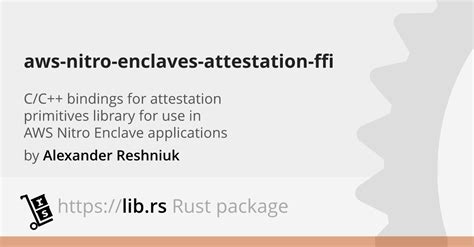 Aws Nitro Enclaves Attestation Ffi — Rust的c接口 Lib Rs