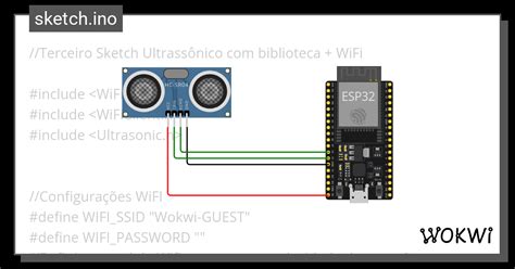 third ultrassônico biblioteca wifi wokwi esp32 stm32 arduino simulator