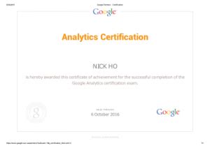 Google Analytics Certification