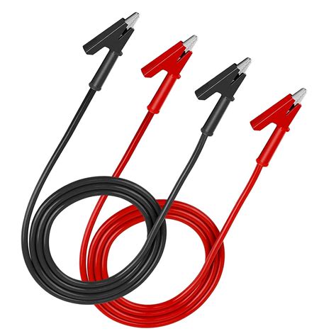 Dual Alligator Clips Electrical Test Leads 15a Alligator Clip To