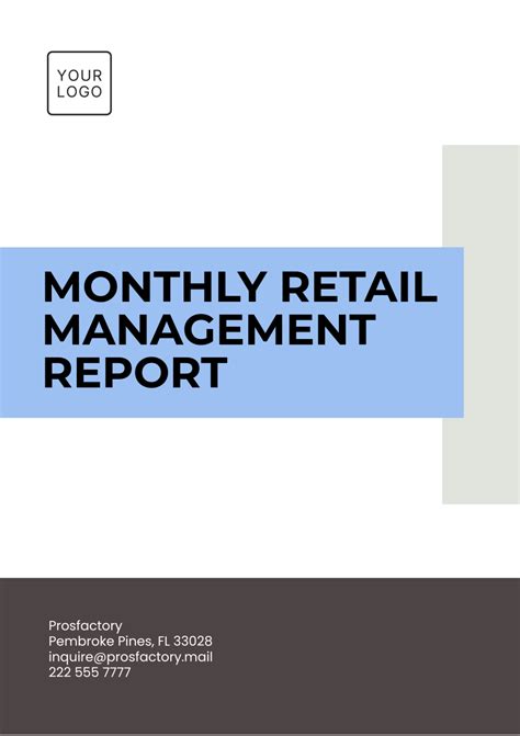 Free Monthly General Manager Report Template To Edit Online