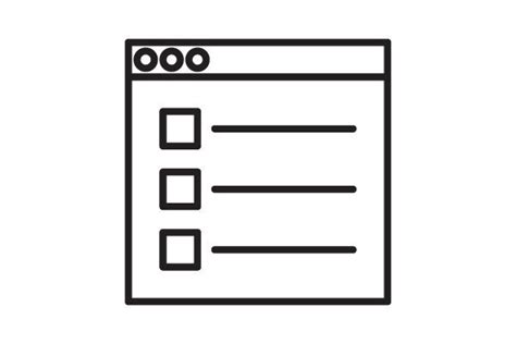 Checklist Line Icon Graphic By Roughen Glyph Creative Fabrica