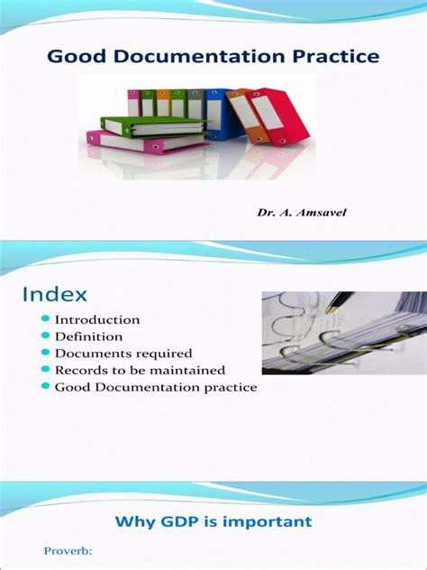 Good Documentation Practice Pdf