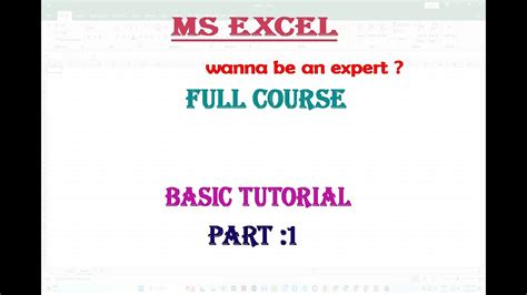 ms excel tutorial for beginners । complete ms excel bangla tutorial