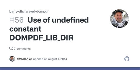Use Of Undefined Constant Dompdf Lib Dir Issue Barryvdh Laravel Dompdf Github