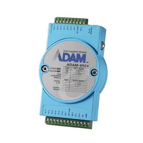 Advantech ADAM 6024 6AI 2AO 2DI 2DO IoT Modbus SNMP MQTT Ethernet Remote I O At 34782 Piece