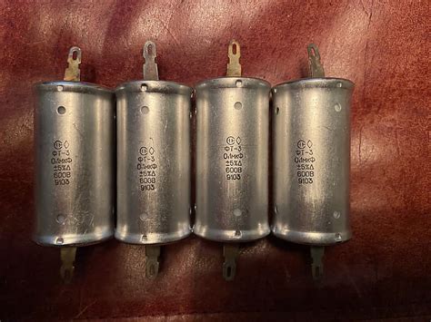 Soviet Ft 3 Teflon Audio Capacitors Quad4x 01uf 600v ±5 Reverb