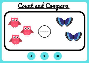 Comparing Numbers Greater Than Less Than And Equal To Printable Or Digital