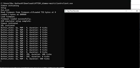 Example Dimmer Project For Running SimAVR With An ATTINY Projects