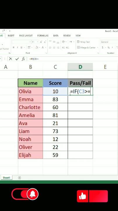 How To Apply If Else Formula In Excel Excel Formula Tutorial Ai Youtube