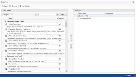 working with script packs readysuite® load file tool