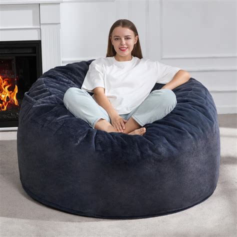 Hobestluk 4ft Bean Bag Chairs For Adults Large Beanbag