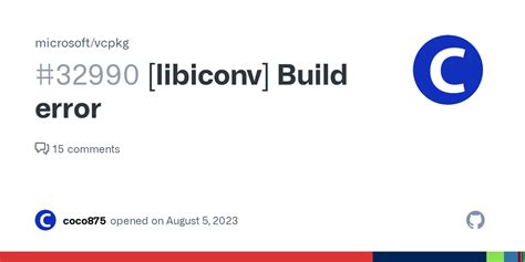 Libiconv Build Error Issue Microsoft Vcpkg Github