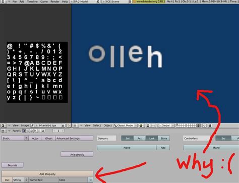 Solved Bitmap Font In Bge Words Are Reversed See Screenshots