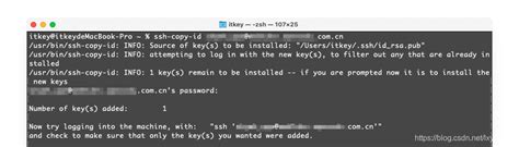 Mac使用ssh连接远程服务器免密码登录macos Ssh远程连接服务器取消密码登录 Csdn博客