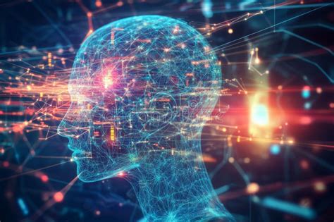 an advanced digital interface displaying glowing ai driven neural