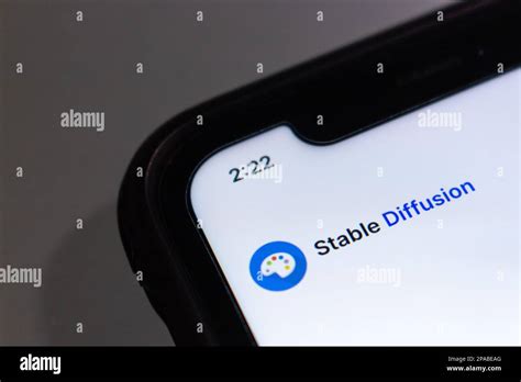 Website Of Stable Diffusion In Its Website On An IPhone Stable