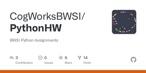 GitHub CogWorksBWSI PythonHW BWSI Python Assignments