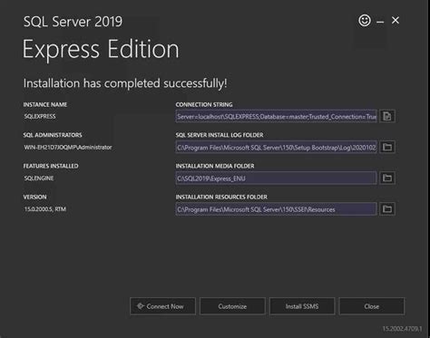 how to install ms sql server 2019 express edition on windows server