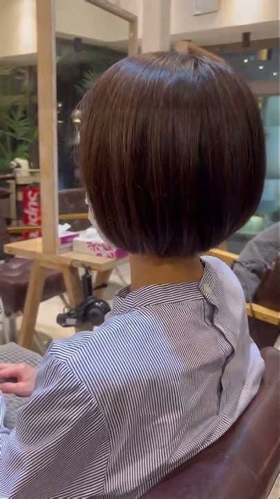 【shorts】ショートボブまでいかないくらいの軽めボブ（自分でも何言ってんだかわかんないver）【変身動画動くヘアカタログ