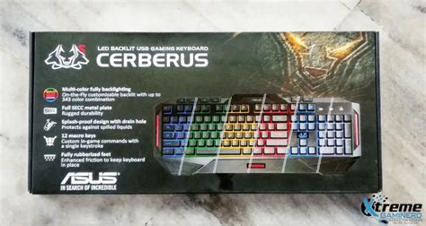 Asus Cerberus Mkii Gaming Keyboard Review Xtremegaminerd