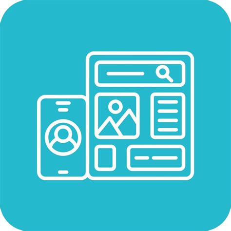 Website Ux Line Round Corner Background Icons 14661108 Vector Art At Vecteezy