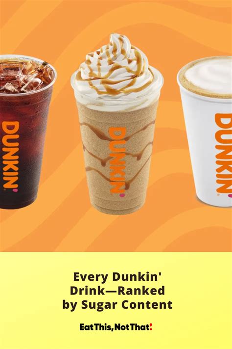 Every Dunkin Drink—ranked By Sugar Content What Drink To Get From
