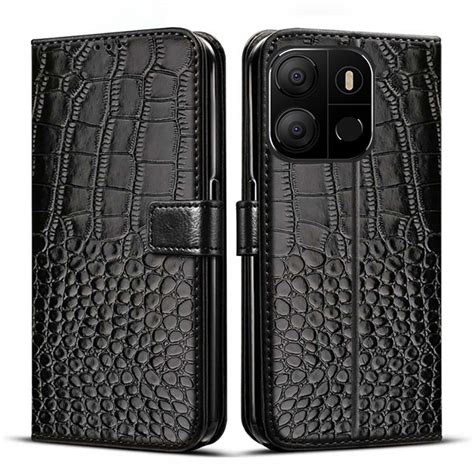 เคสโทรศัพท์มือถือหนังจระเข้ แบบฝาพับ สําหรับ Tecno Pop 7 Pop7 Bf6