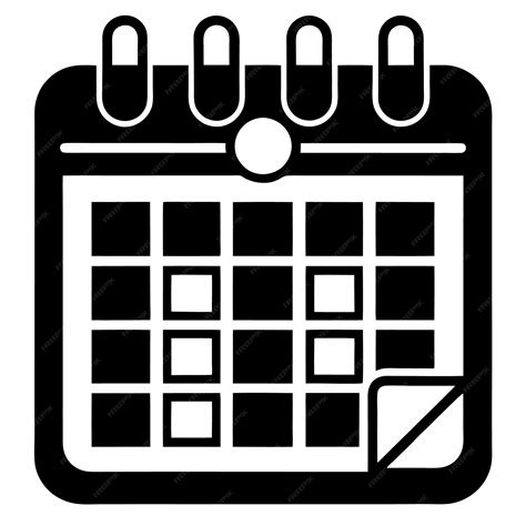 Minimalist Calendar Icon For Event Scheduling Vector Silhouette Calendar Premium Ai Generated