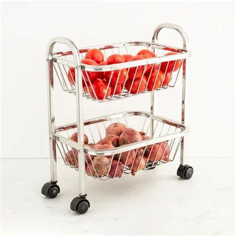 Silver Stainless Steel Kitchen Trolley At ₹ 1000 In Ahmedabad Id 2855611454691