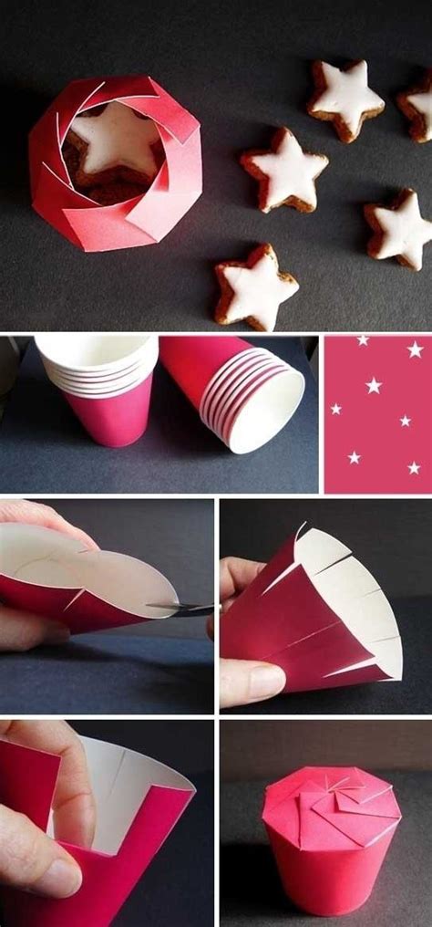 Коробочка из стакана