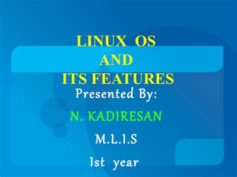 Linux Operating System Overview Pptx