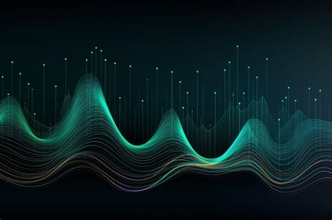 Premium Photo Data Visualization Dynamic Wave Pattern Vector